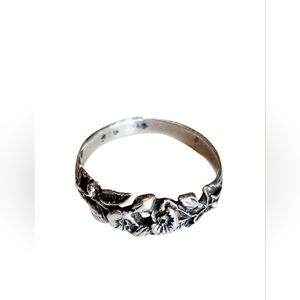 Jewelry | Gorgeous Floral 925 Real Silver Ring | Poshmark